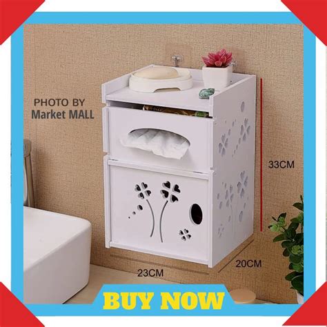 Jual Rak Toilet Organizer Kamar Mandi Gantung Susun Vintage Minimalis Serbaguna Multifungsi DIY