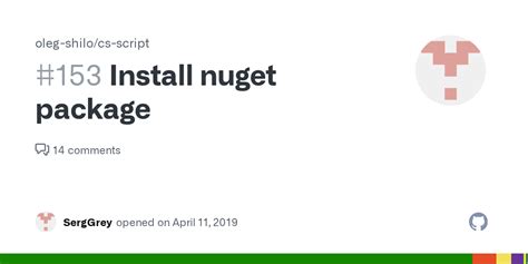 Install Nuget Package · Issue 153 · Oleg Shilocs Script · Github