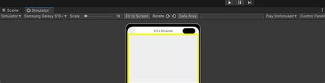wrong screen safearea in unity editor for most devices unity engine