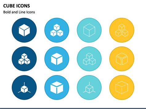 Cube Icons For PowerPoint And Google Slides PPT Slides