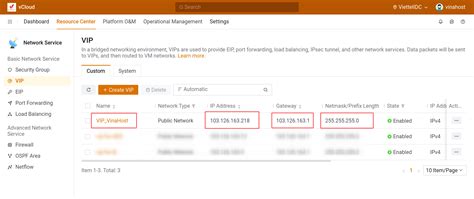 hướng dẫn tạo eip elastic ip trên hệ thống cloud vinahost trung tâm