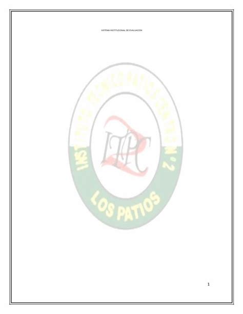 Pdf Sistema Institucional De EvaluaciÓn · 41 Criterios De Evaluación
