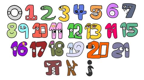 Drawing Number Lore 0 - 21 and Symbols - YouTube
