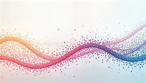 Abstract Wave Pattern Design With Colorful Dots Smooth Flowing Lines Create Vibrant Visual