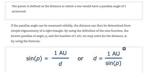 Solved 62d Parallax Trigonometry Parallax Exercise Due Today