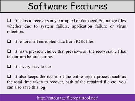 how to repair corrupt entourage database ppt free download