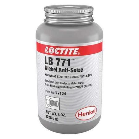 Loctite Anti Seize Compound Nickel 8 Oz Can LB 771 TM 235028 Zoro
