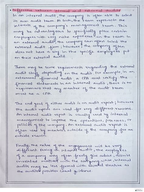 Difference Between Audit Pdf