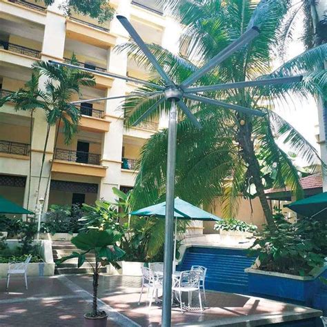China Outdoor Pmsm Pole Mounted Hvls Fans Big Size Manufacturers And