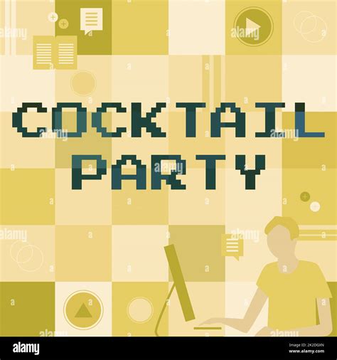 Handwriting Text Cocktail Party Word For Formal Party With Alcoholic