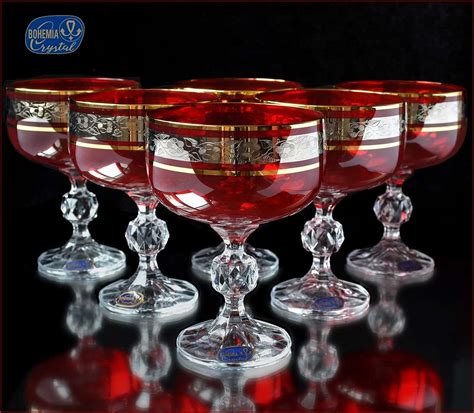 Бокалы для мартини Bohemia Crystal Клаудия Рубин купить в интернет ...