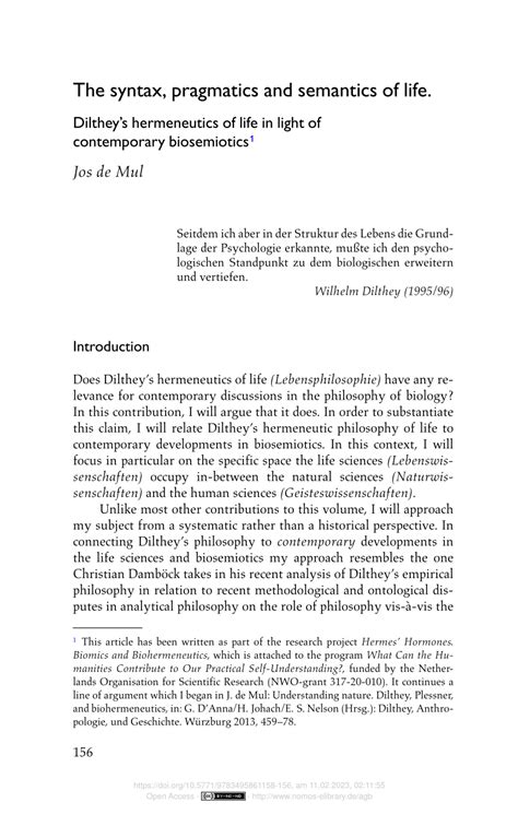 pdf the syntax pragmatics and semantics of life