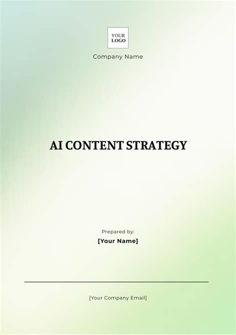 Ai Strategy Template