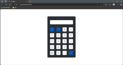 🗓️ Internship Task Calculator Web Application Using Html Css And Javascript This Task Involved