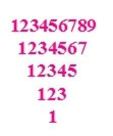 C Program Inverted Pyramid Number Pattern