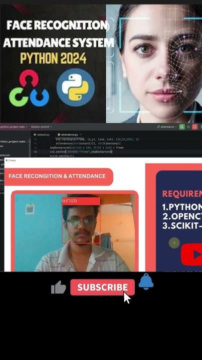 Face Recognition Attendance System Using Python 2025 Freetech Shorts Youtube