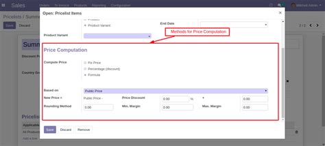 Pricelist In Odoo How To Create And Manage Pricelist In Odoo