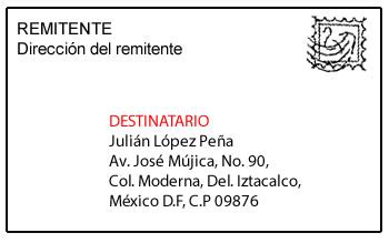 Ejemplos De Destinatario