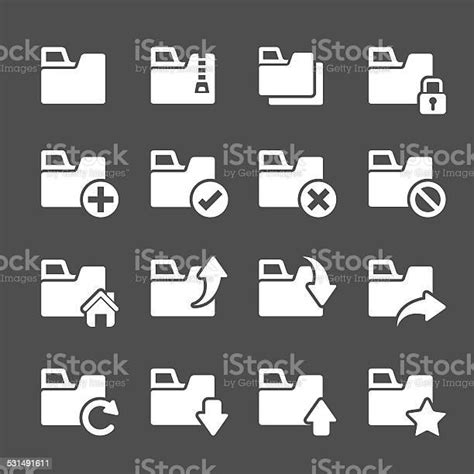 Folder Icon Set 4 Vector Eps10向量圖形及更多2015年圖片 2015年 下載 互聯網 Istock