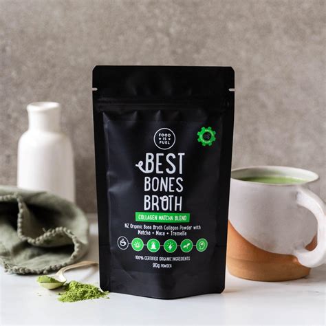 Best Bones Broth Organic Collagen Matcha Blend Gourmet Food And Drink