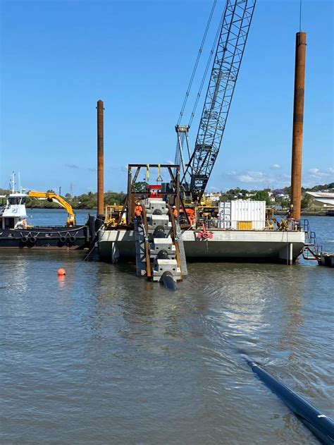 Hamilton Siphon Bypass Pipeline Brisbane Install Pipeline And Scour