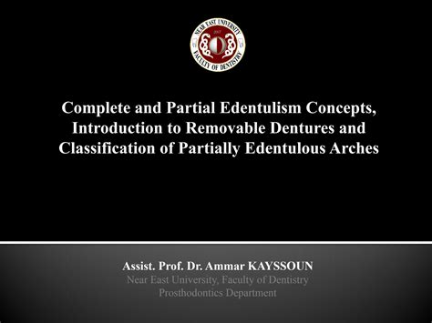 Solution Complete And Partial Edentulism And Concepts Introduction To
