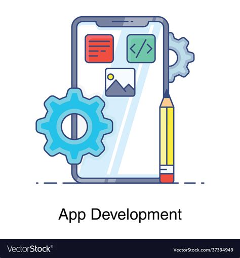 App Development Royalty Free Vector Image Vectorstock