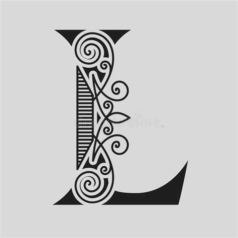 Capital Letter L Beautiful Monogram Stock Illustrations 99 Capital