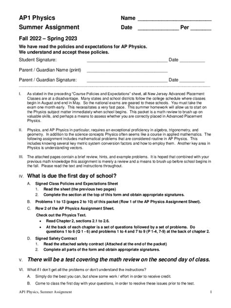 Fillable Online Ap Physics 1 Algebra Based Exam Ap Central Fax Email Print Pdffiller