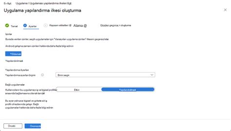 Yönetilen Android Enterprise Cihazları Için Uygulama Yapılandırma Ilkeleri Ekleyin Microsoft