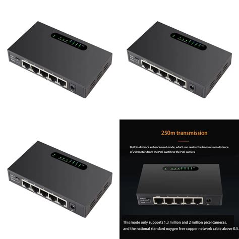 Dufderia Game Poe Switch Vlan 10 100mbps Full Auto Game Loading Adapters Rj 45 Lan Adapter