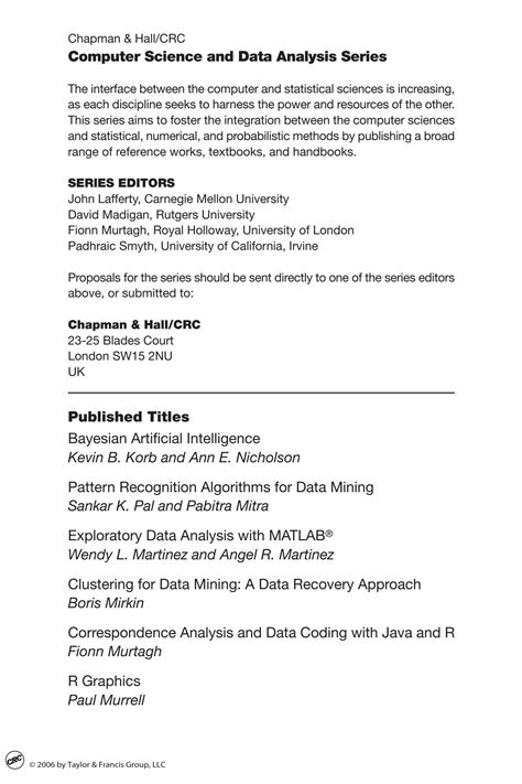 Solution Chapman Hall Crc Computer Science Data Analysis Paul Murrell R Graphics Chapman And
