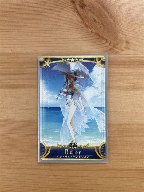 【新品未使用】fgo アーケード アルトリア ルーラー 第1再臨 フェイタル メルカリ