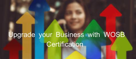 Women Business Upgrade With Wosb Certification