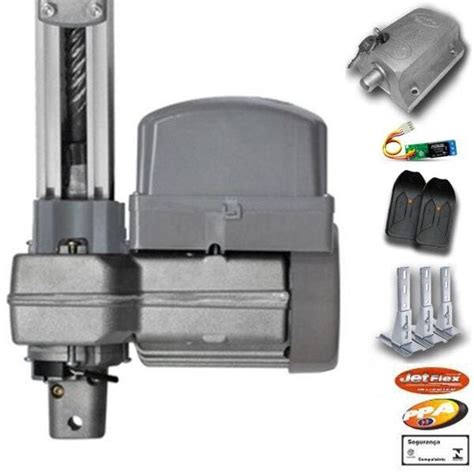 Kit Motor Portão Ppa Bv Penta Jet Flex Predial Trava Suporte v MadeiraMadeira