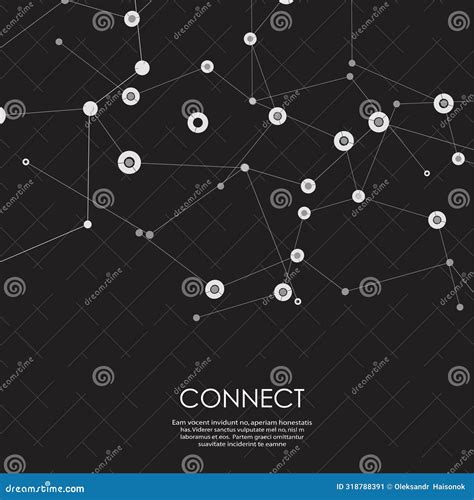 Vector Network Connect Line Design Stock Vector Illustration Of Design Communication 318788391