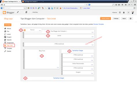 Mengenal Fungsi Widget Tata Letak Blog Dunia Shareku