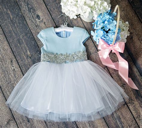 Купить Пышное платье для девочки из фатина голубой однотонный платье для девочки платье