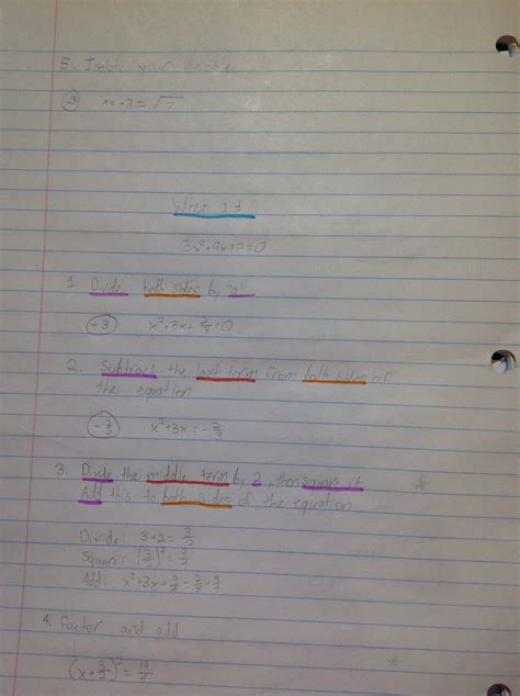 Solving Second Degree Equations Part 2 Math