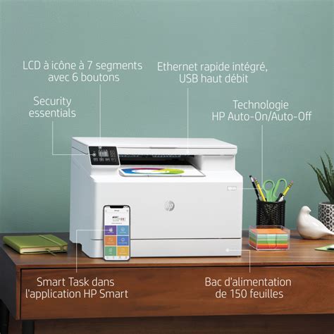 Imprimante Multifonction Laser Couleur HP LaserJet Pro M182n 7KW54A