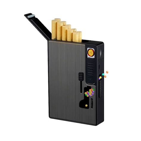Kotak Rokok Korek Elektrik 10 Slot Dengan Pengisian Usb Lazada Indonesia
