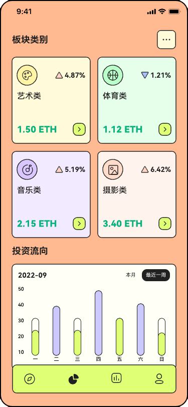 卡通线条风格NFT界面设计 小墨被占用 站酷ZCOOL