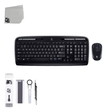 Logitech Mk320 Wireless Keyboard And Mouse Combo Black Cleaning Kit Bolt Axtion Bundle