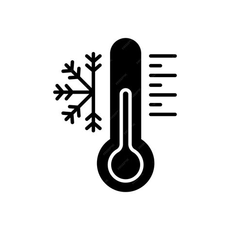 Premium Vector Thermometer Cold Icon Set Winter Freezing Temperature