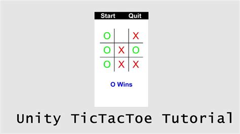 Unity Tictactoe Tutorial Youtube