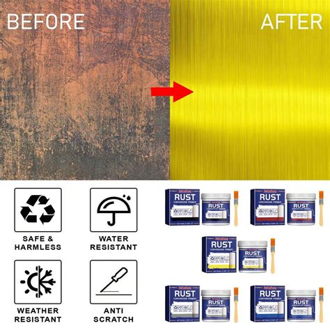 Jakehoe Metal Surface Rust Conversion Primer Kit Low Odor Citric