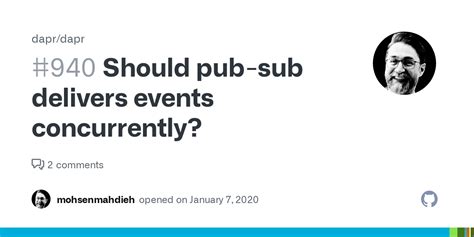 Should Pub Sub Delivers Events Concurrently Issue Dapr Dapr Github