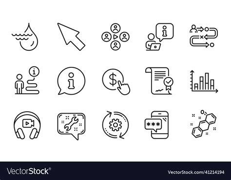 Technology Icons Set Included Icon As Headphones Vector Image