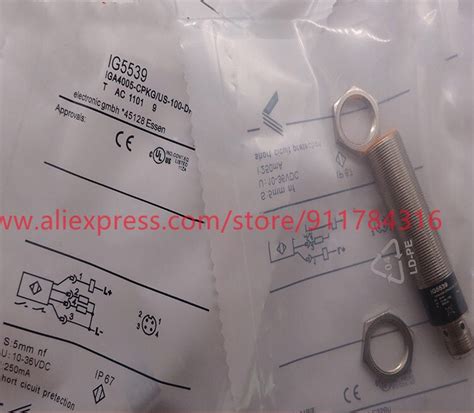 2pcs New High Quality Ifm Proximity Switch Ig6126 Ig5647 Ig5539 Ig5667 ...