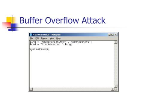 Ppt Computer Forensics Dealing With Malicious Input And Overflow